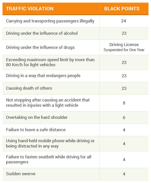 Traffic Violations that Can Lead to Cancellation of a Driving License ...
